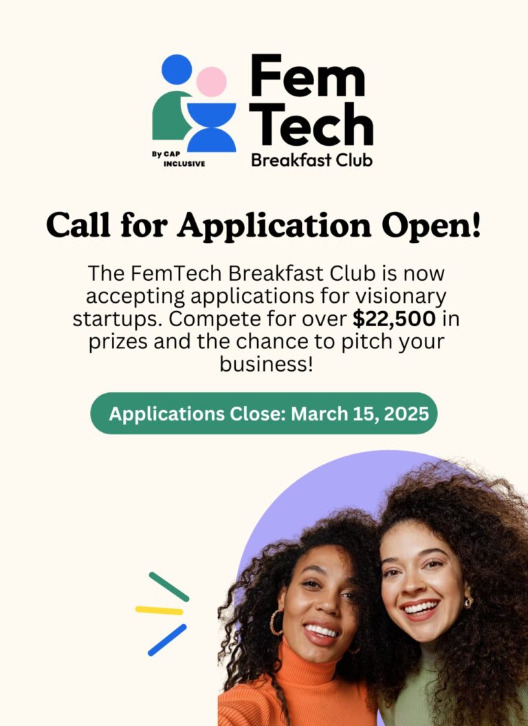 Applications for the 2025 FemTech Breakfast Club are now open! - Femtech Canada